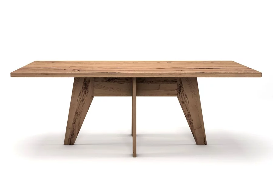 Moderner Tisch aus Eiche Altholz [HOLZPILOTEN] : Holzpiloten